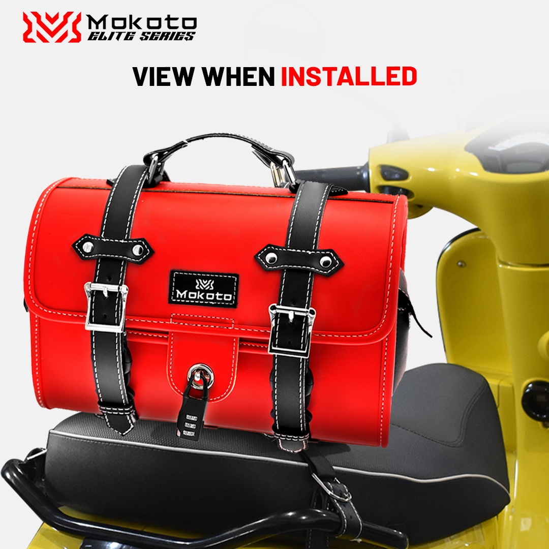 MOKOTO ELITE REAR SIDE BAG TAIL BAG FOR VESPA FAZZIO BENE LUGGAGE ...