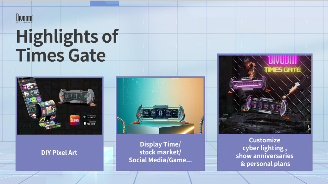 Divoom Times Gate Gray Pixel Art Display | Shopee Philippines