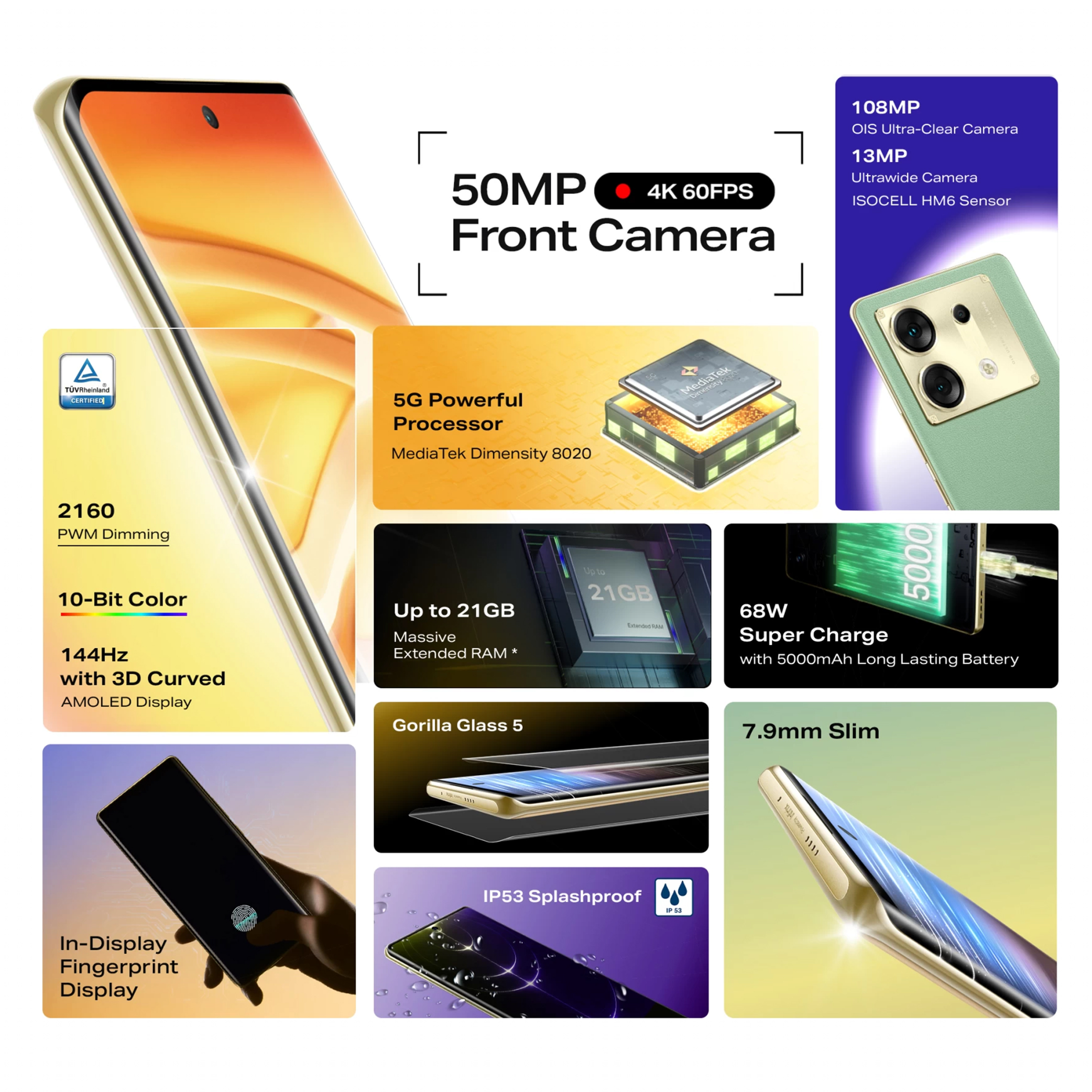 Infinix Zero 30 5G Smartphone | 12+9GB Extended RAM+256GB ROM ...