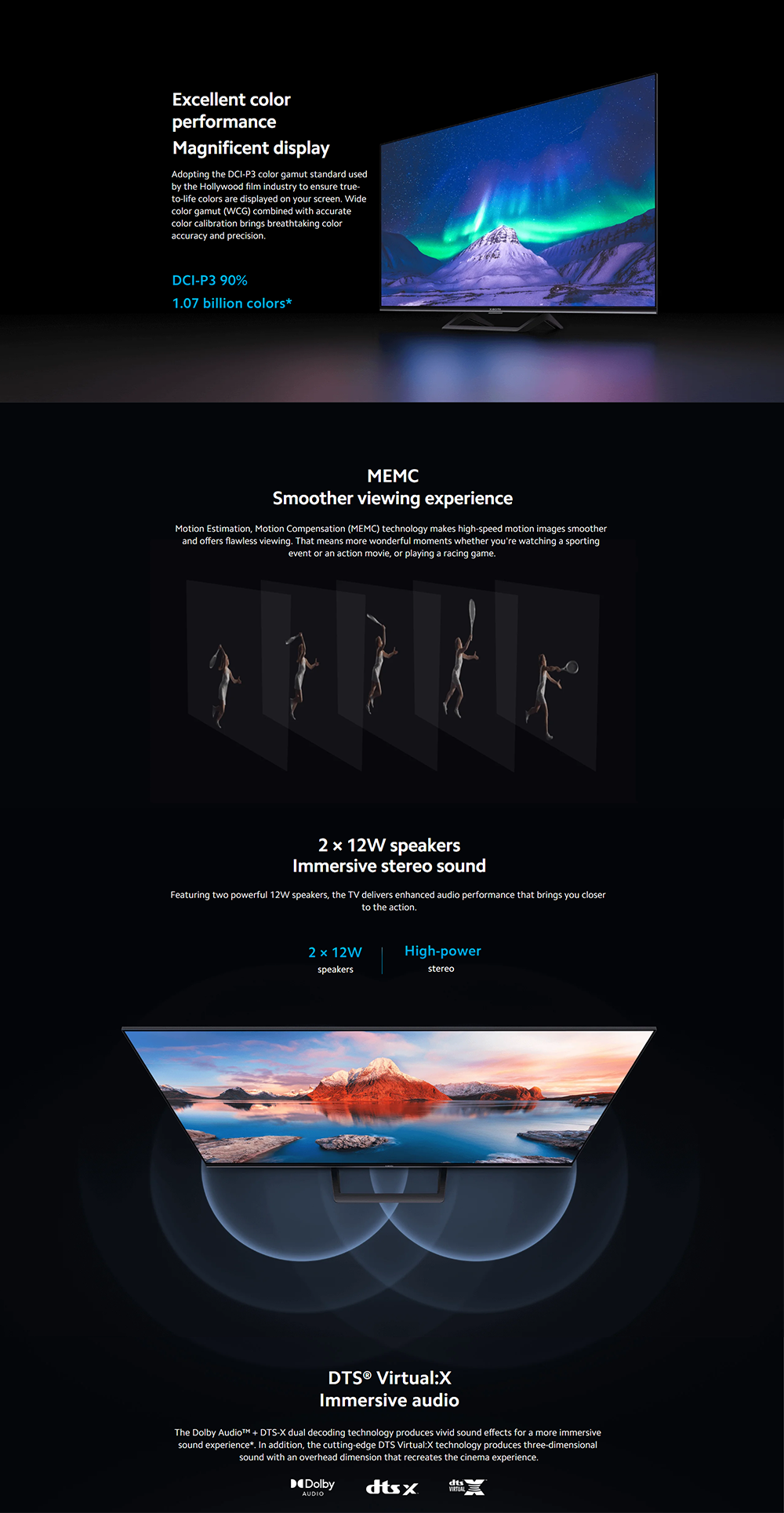 Xiaomi TV A Pro 43 inch 4K Ultra HD Dolby Audio Premium Metallic Frame Android Smart TV | Shopee ...