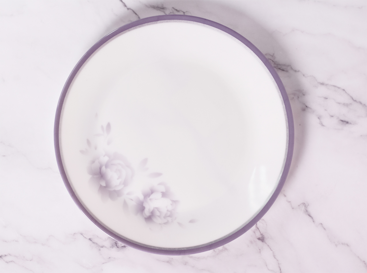 Melawares Grace 6pc 11 inch Melamine Plastic Round Dinner Plate with ...