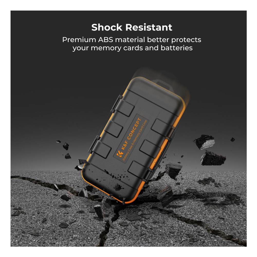 K&F Concept Camera Battery Memory Card Storage Case with Battery, SD ...