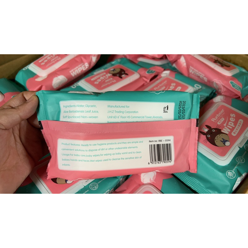 5pack and 10pack Organic Baby Wipes 80 Pcs Water Hypoallergenic (Non ...