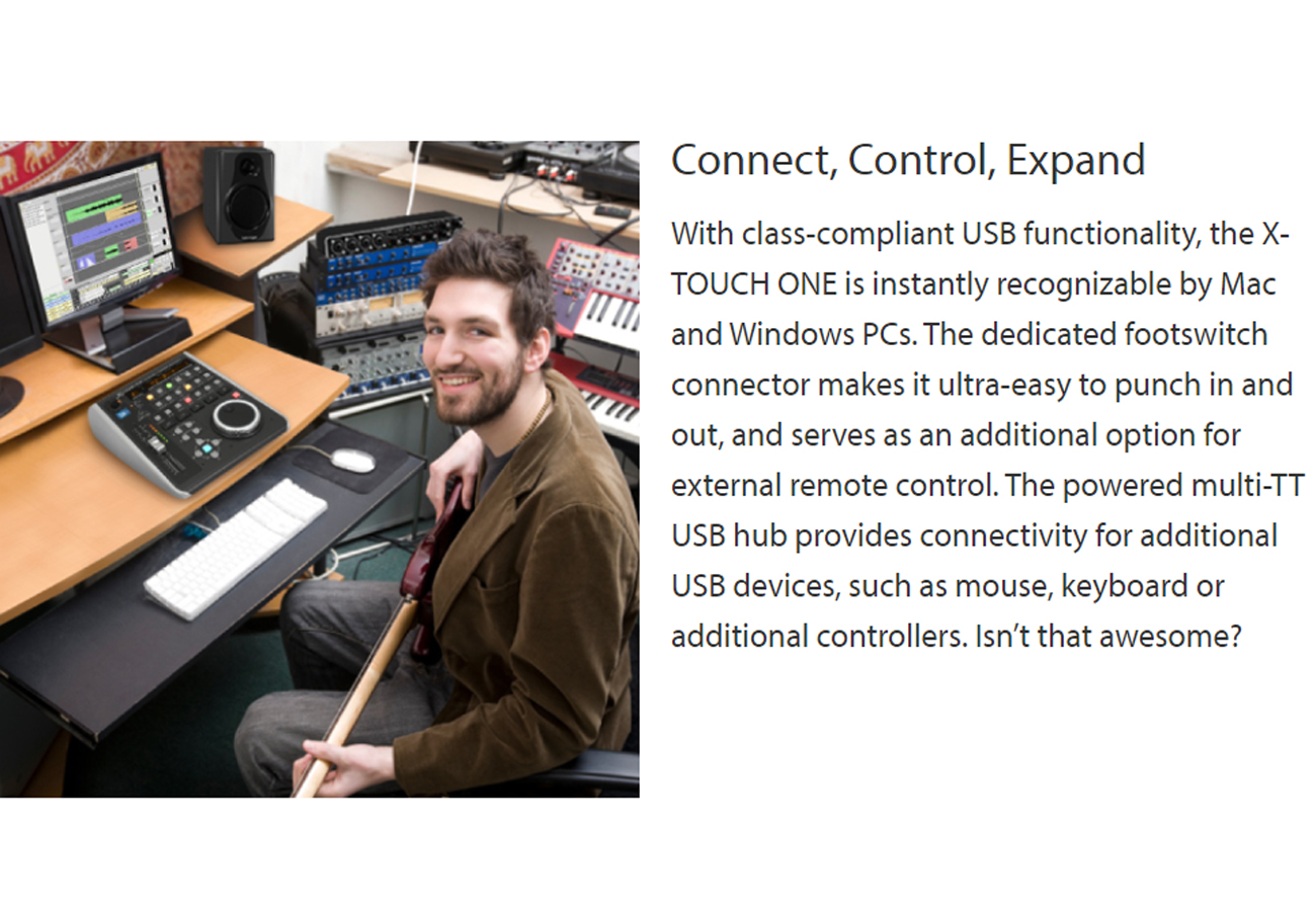 Behringer X-TOUCH ONE Universal Comprehensive Control Surface w/ 6 ...
