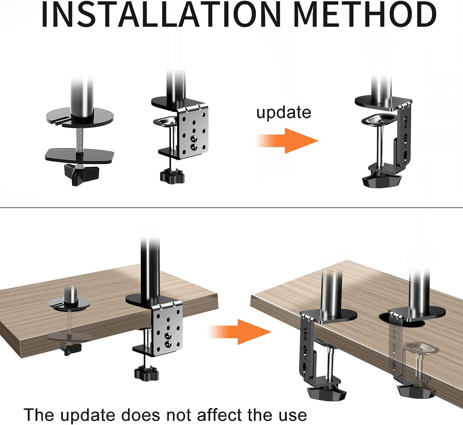 Meewoo Dual Monitor Desk Mount,Monitor Stand for 13–27 Inch 2 Monitors ...