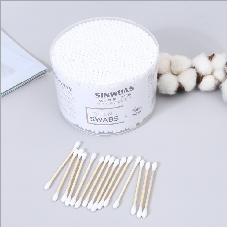 Q110 COD【Manila】 500pcs Double-headed sanitary cotton swabs kapok ...