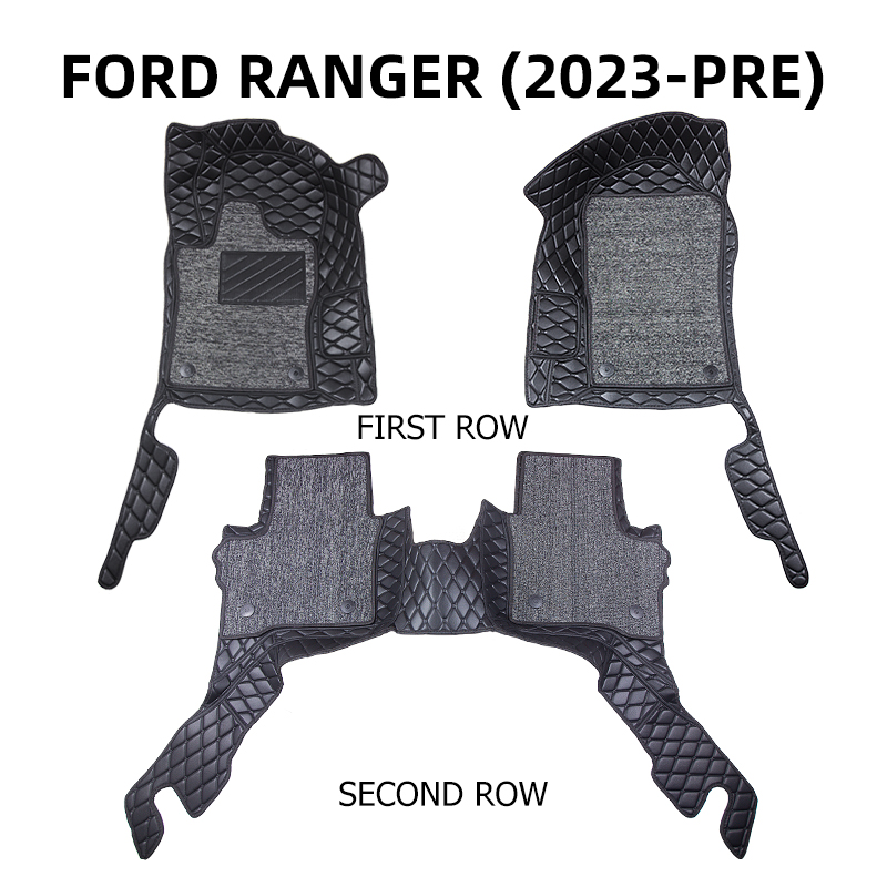 NEXT-GEN FORD RANGER RAPTOR 2023-2024 FLOOR MATTING 7D DEEPDISH COIL ...