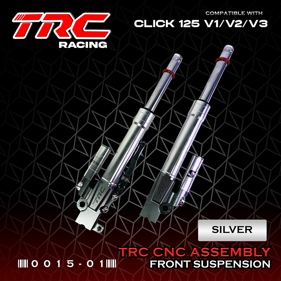 TRC Racing Front Shock Assembly Adjustable Preload CNC for Click v1 v2/Genio/Beat FI 0015-01 ...