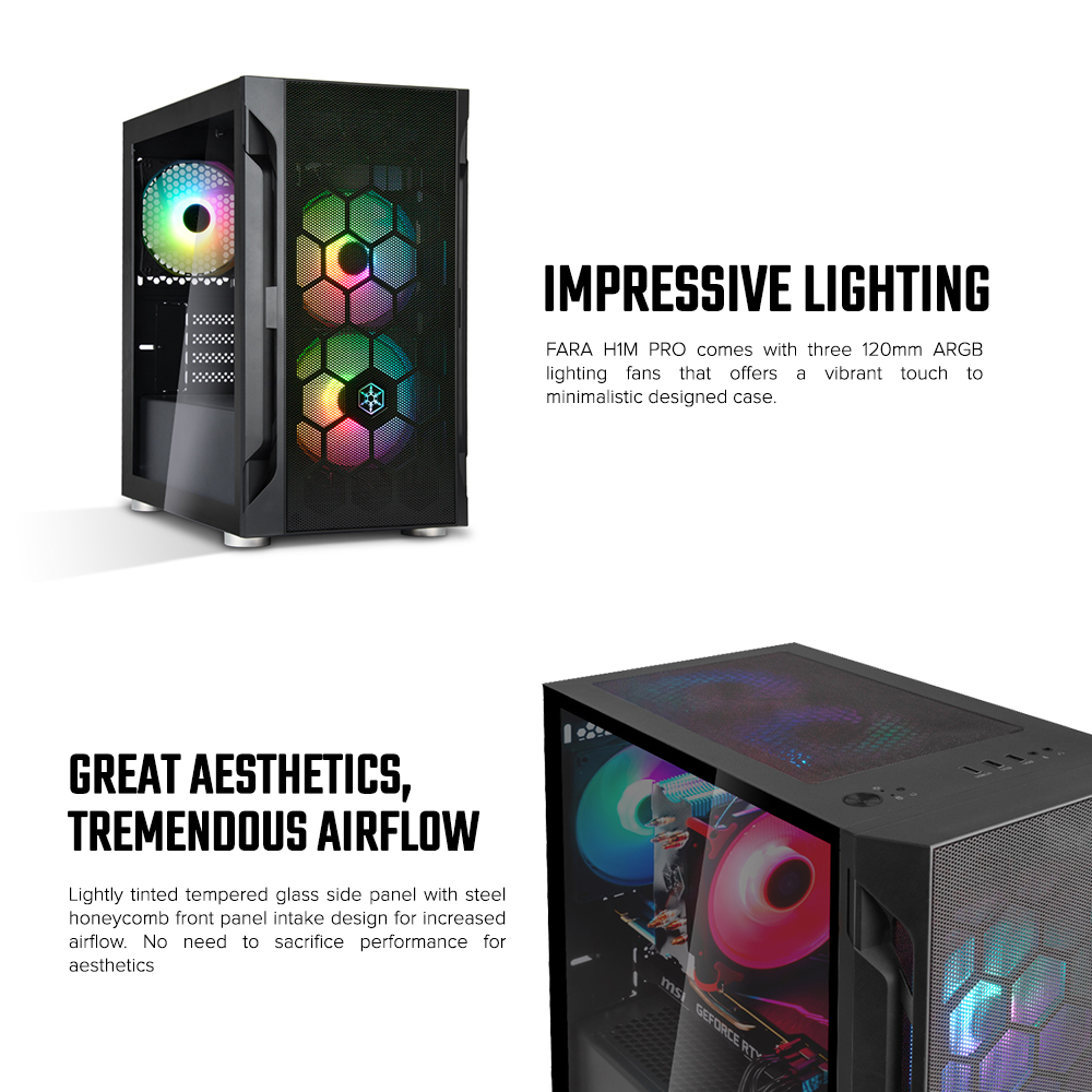 EasyPC| Silverstone FARA H1 PRO and R1 PRO PC Case with 3 and 4 ARGB ...
