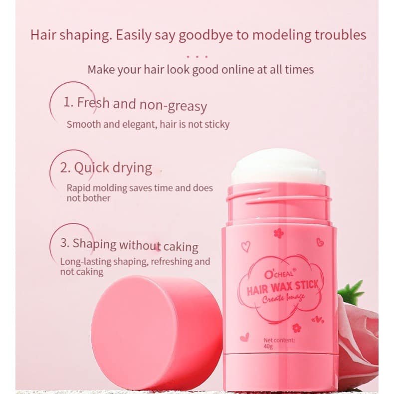 40g styling hair wax stick hair finishing cream lasting styling hair ...