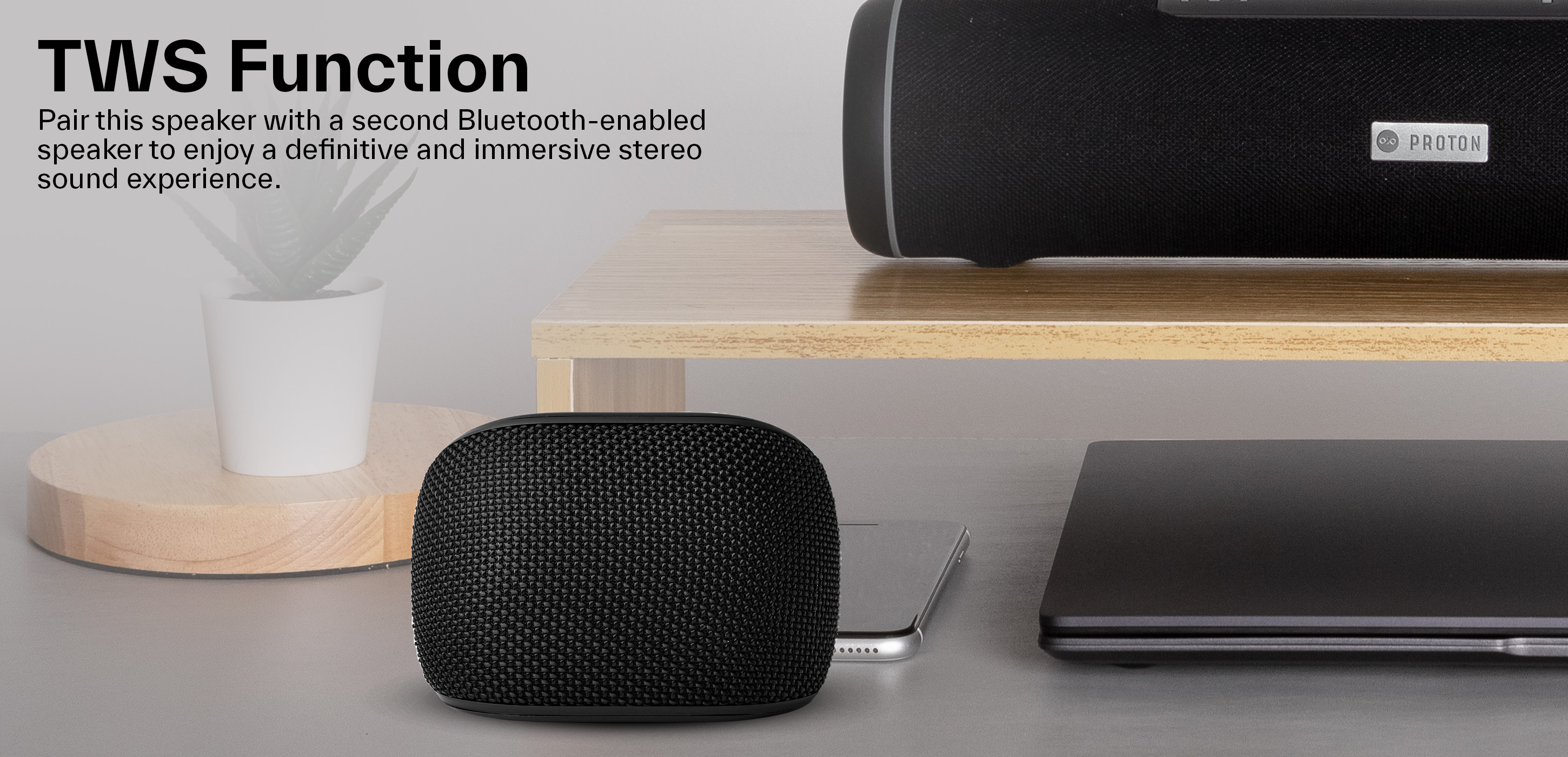 Proton Cinco PT-110 Water-Resistant Bluetooth Speaker | Shopee Philippines