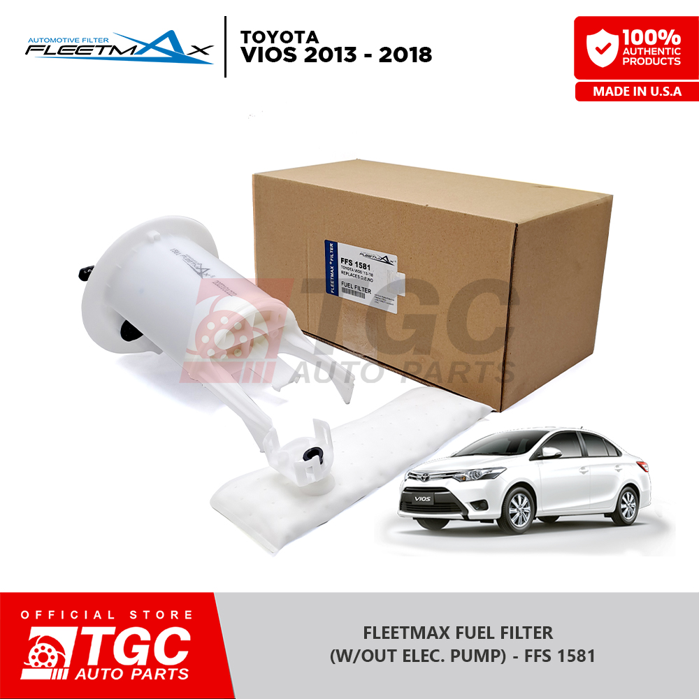 Fleetmax Fuel Filter for TOYOTA VIOS (W/OUT ELEC. PUMP) 2013 - 2018 FFS 1581 - 1PC | Shopee ...