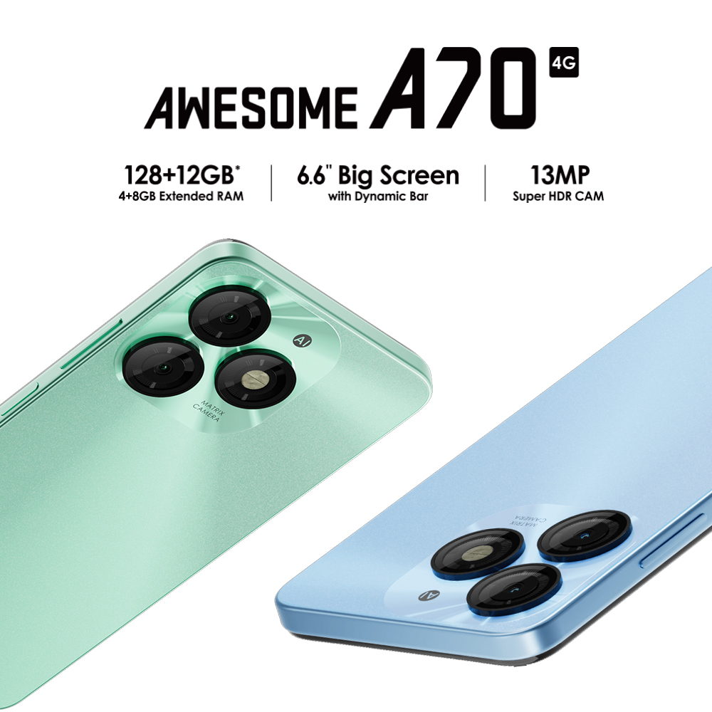 ITEL A70 Smartphone | 4GB+128GB | T603 Octa-core CPU | 13MP Super HDR ...