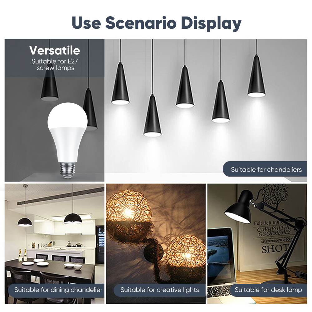 Mitsushi E27 Interface 5W-18W White Bulb Energy-Saving LED Bulb ...