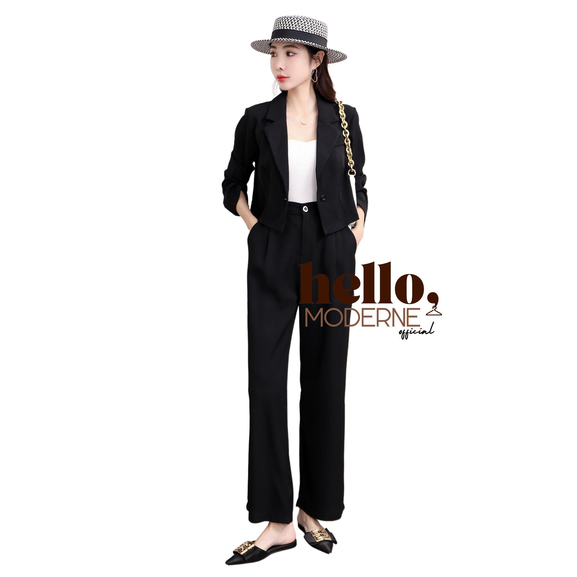 Hello Moderne Terno Crop Blazer and Trouser S-M Only Terno for Women ...