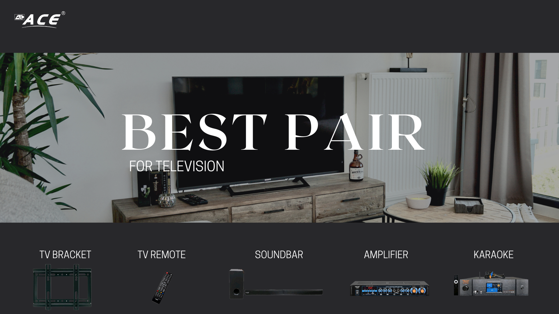 Ace 24 inch Super Slim Full HD LED TV Black LED-802 | Shopee Philippines
