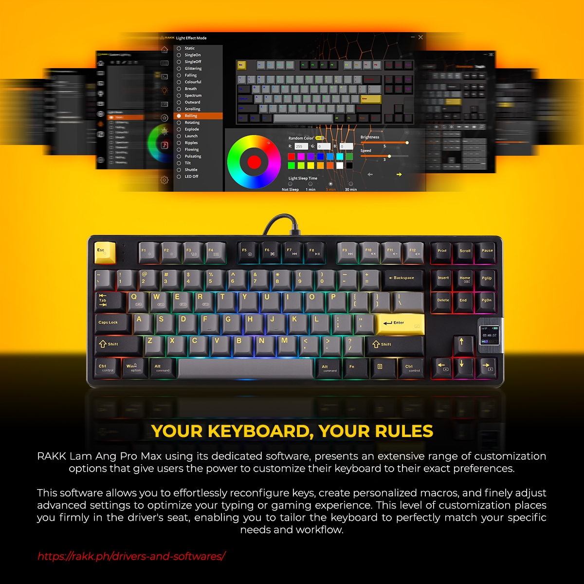 EasyPC| RAKK LAM-ANG PRO MAX Fully Keyboard and Barebone Trimode 87 ...