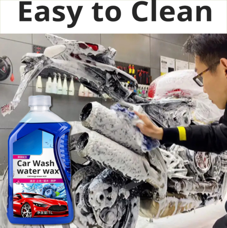 1L Motorcycle Water Wax Cleaning Set with Foam Spraying Can Wash ...