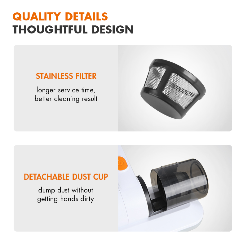 Gaabor Dust Mite Vacuum Cleaner with Single/Dual UV Light Sterilization ...