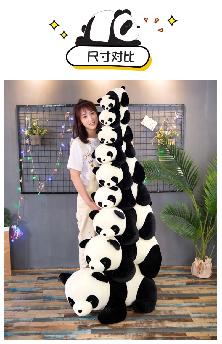 Cute Giant Baby Panda Plush Doll Cotton Stuff Panda Bear Toy Pillow ...