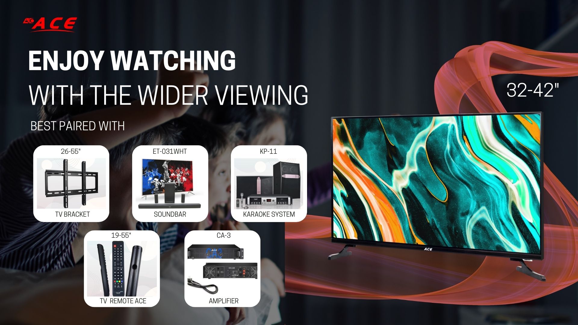 ACE 32" ULTRA-Slim LED TV Frameless LED-808 DE1 | Shopee Philippines