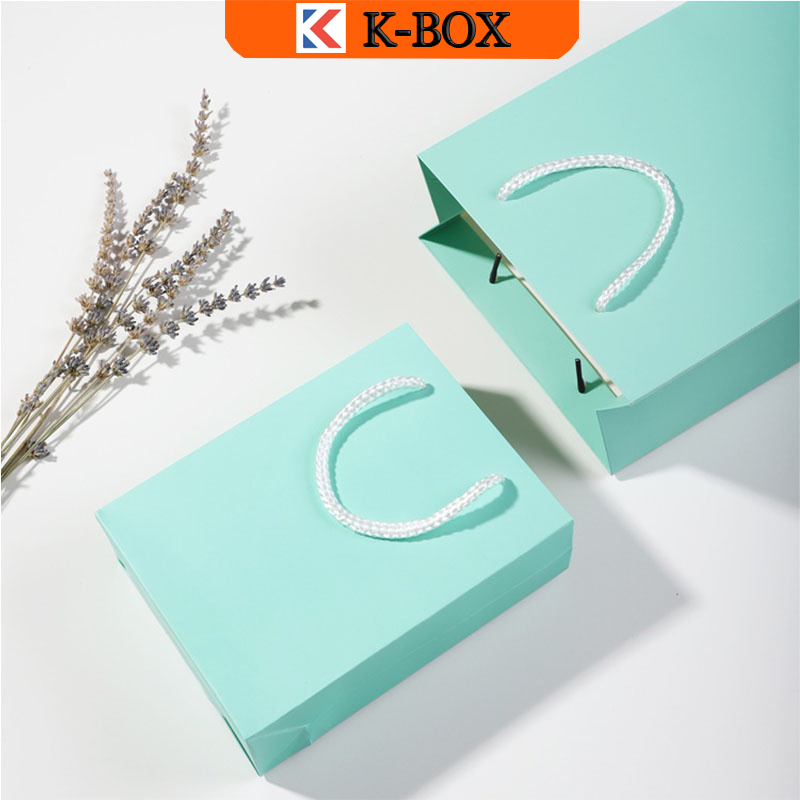 【K-BOX】Kraft Paper Bag Plain Rope Handle Hand bag Gift Bag Paperbag ...