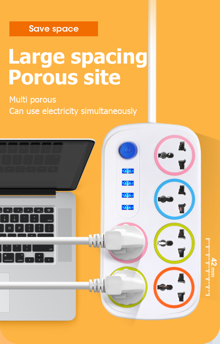 Zeus Power Universal Socket Extension Moveable Multi Function Socket W Usb Socket Extension