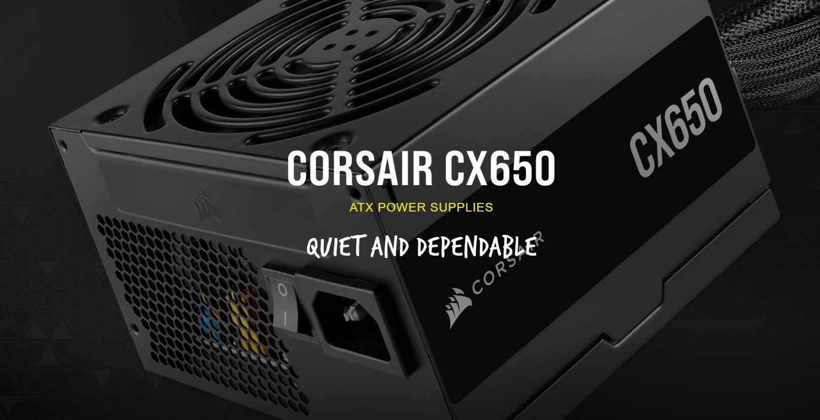 Corsair PSU 650 Watts Power Supply Unit 80+ Bronze Non-Modular CX650 ...
