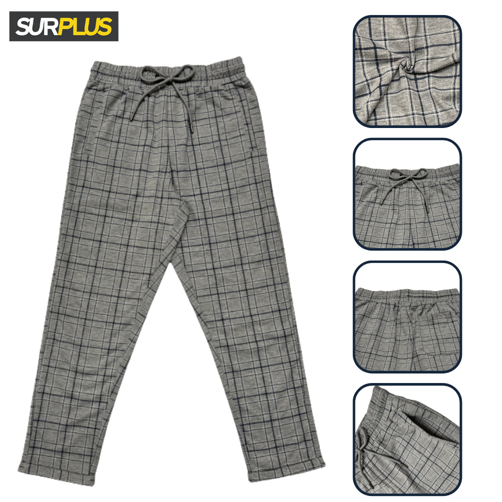 Surplus Men's' Track Sweat Pants Checkered | Shopee Philippines