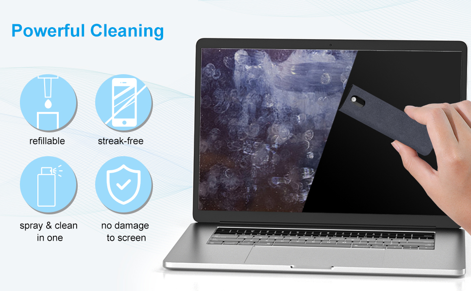 Meewoo Screen Cleaner Spray and Wipe,Computer Screen Cleaner,Laptop ...
