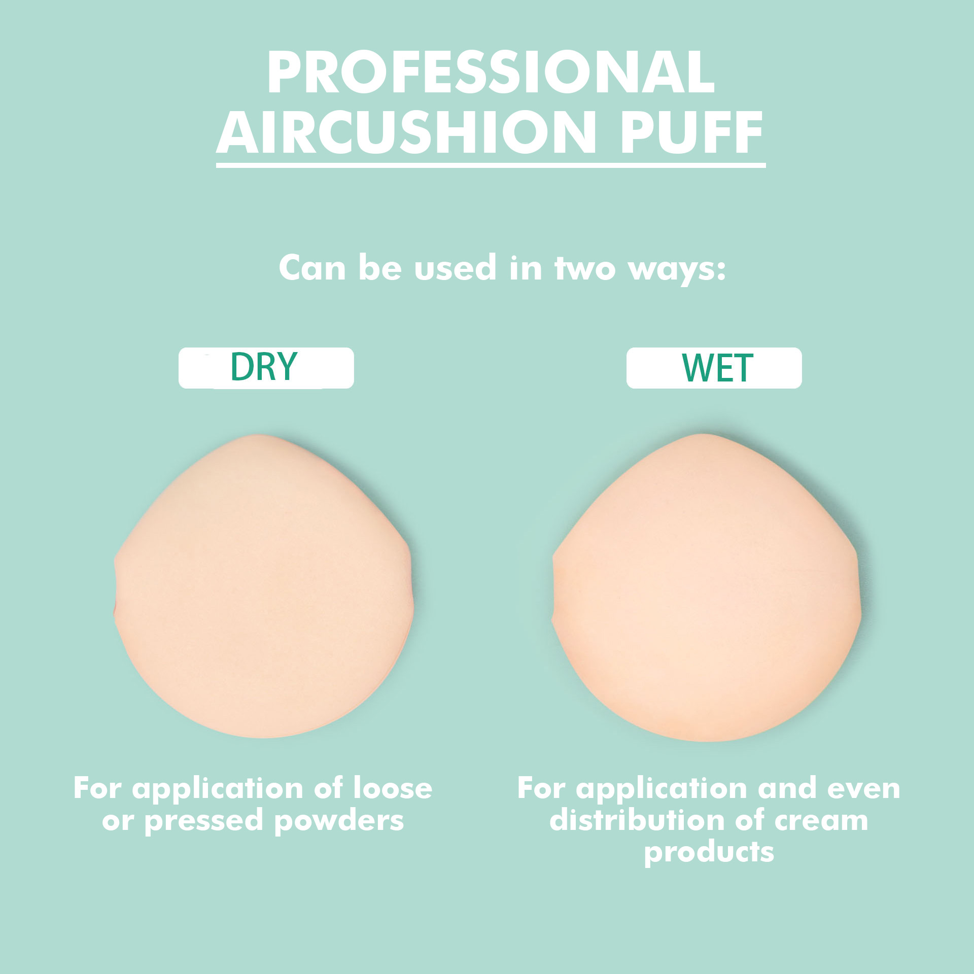 GLAMFIX Professional Aircushion Puff | Triple Layerd Material | Powder ...