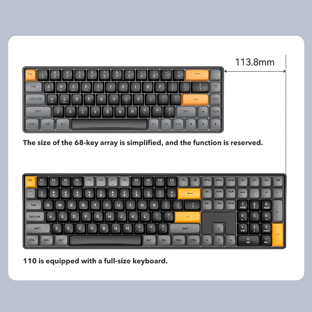 EasyPC| DarkFlash GD68 Mechanical Keyboard Brown Sugar/ Starry Blue ...