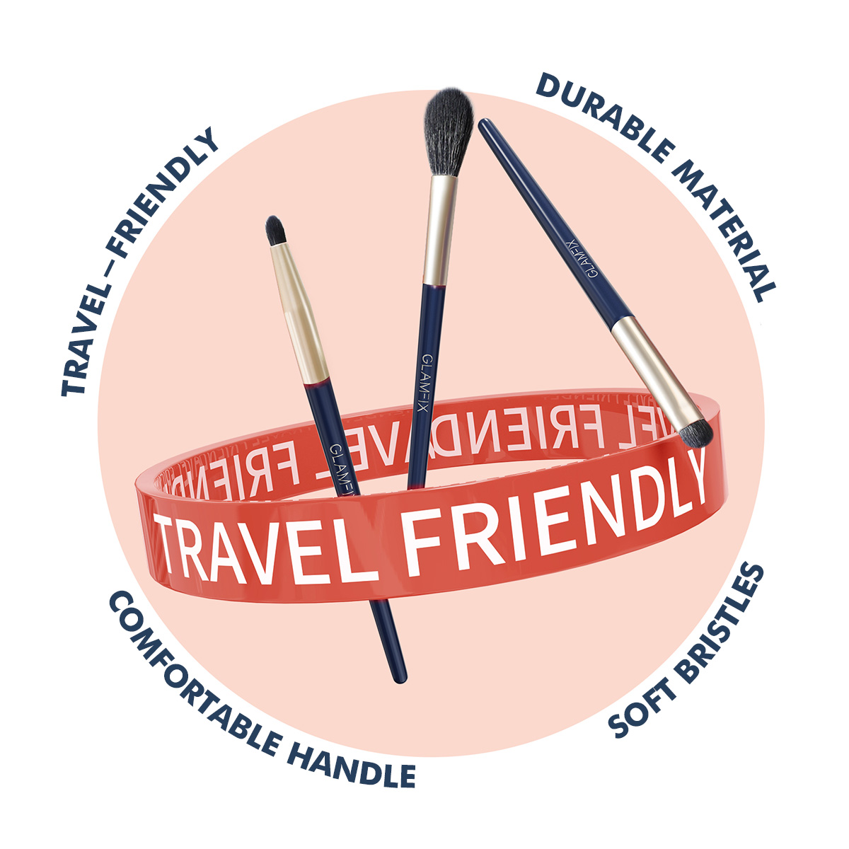 GLAMFIX Exclusive Eye Brush Set- Eye Brush Eye Makeup Brush Set Make up ...