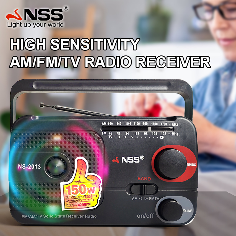NSS portable radio AM/FM/SW 3-band radio AC/battery powered, HI-FI ...