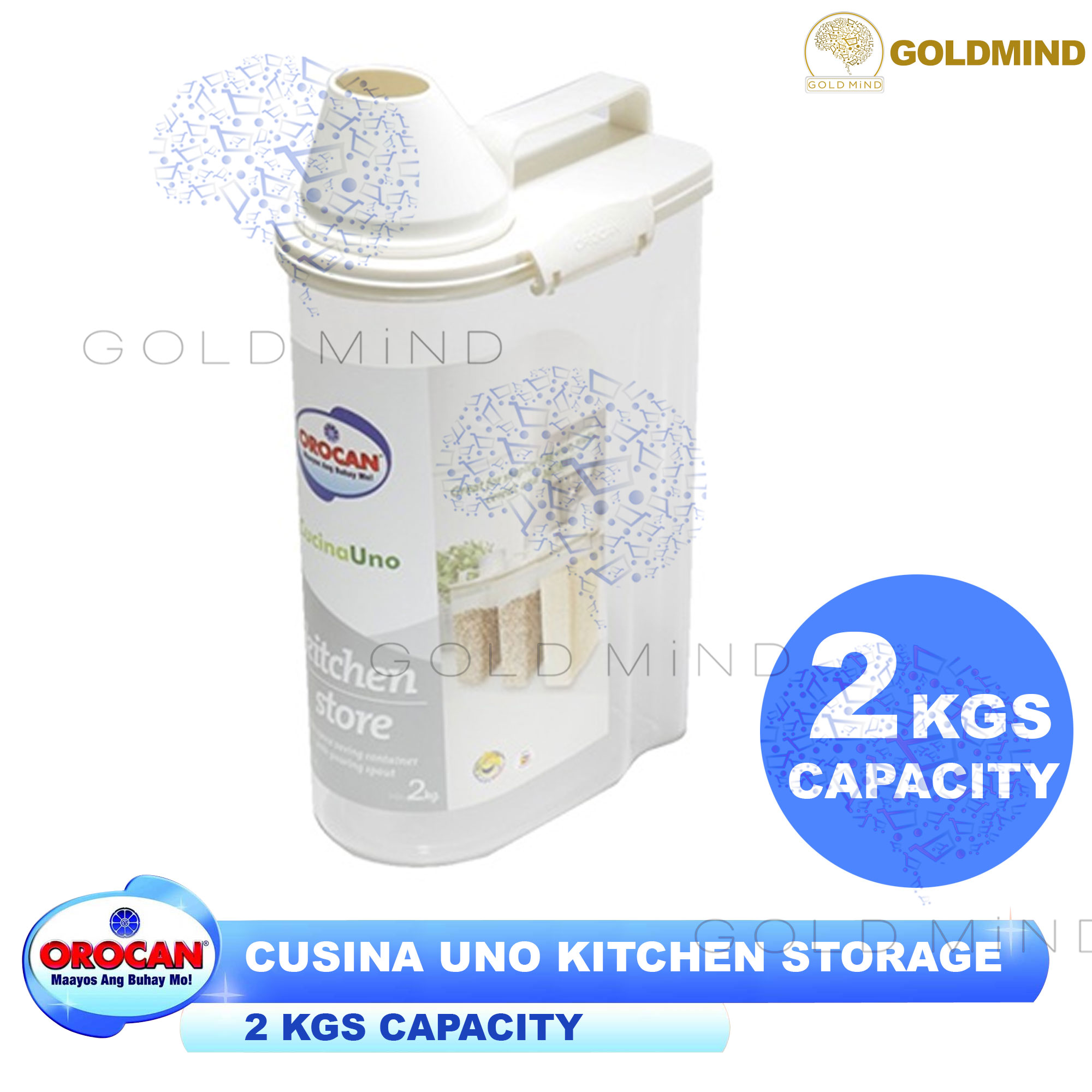 Orocan 2kg Storage Container Dispenser Kitchen Storage, Multipurpose ...