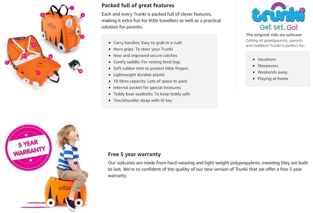 Trunki Original Kids Ride-On Suitcase and Carry-On Luggage For Kids ...