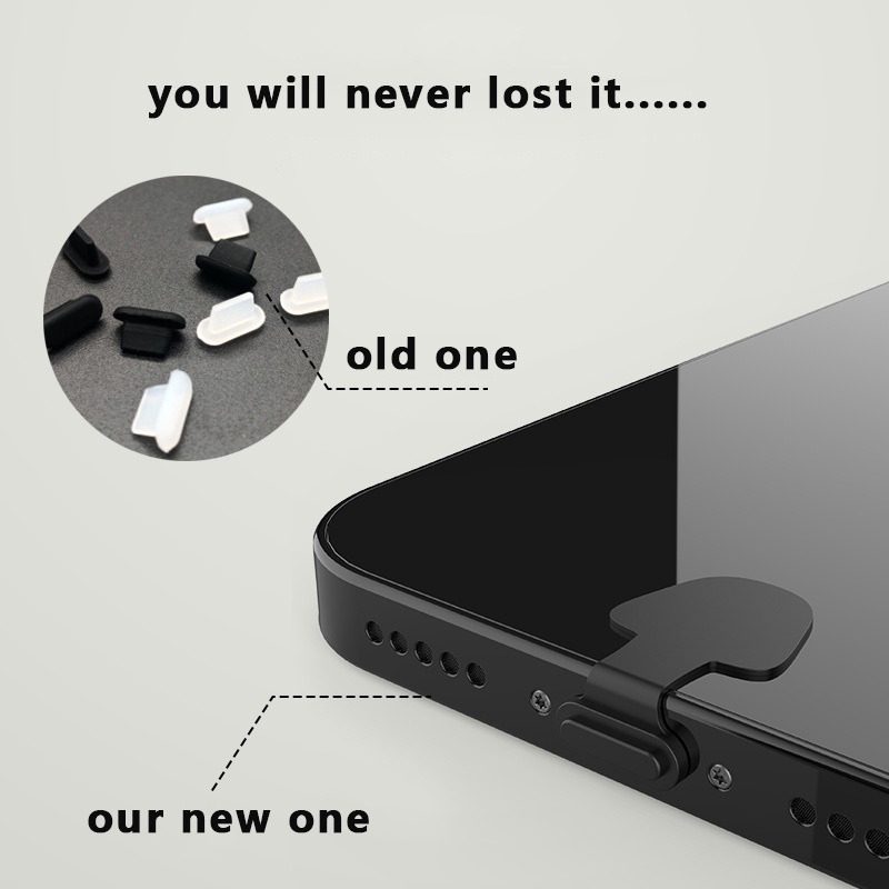 Mobile Phone Dust Plug IP/Type-C Universal One-Piece Silicone Plug ...