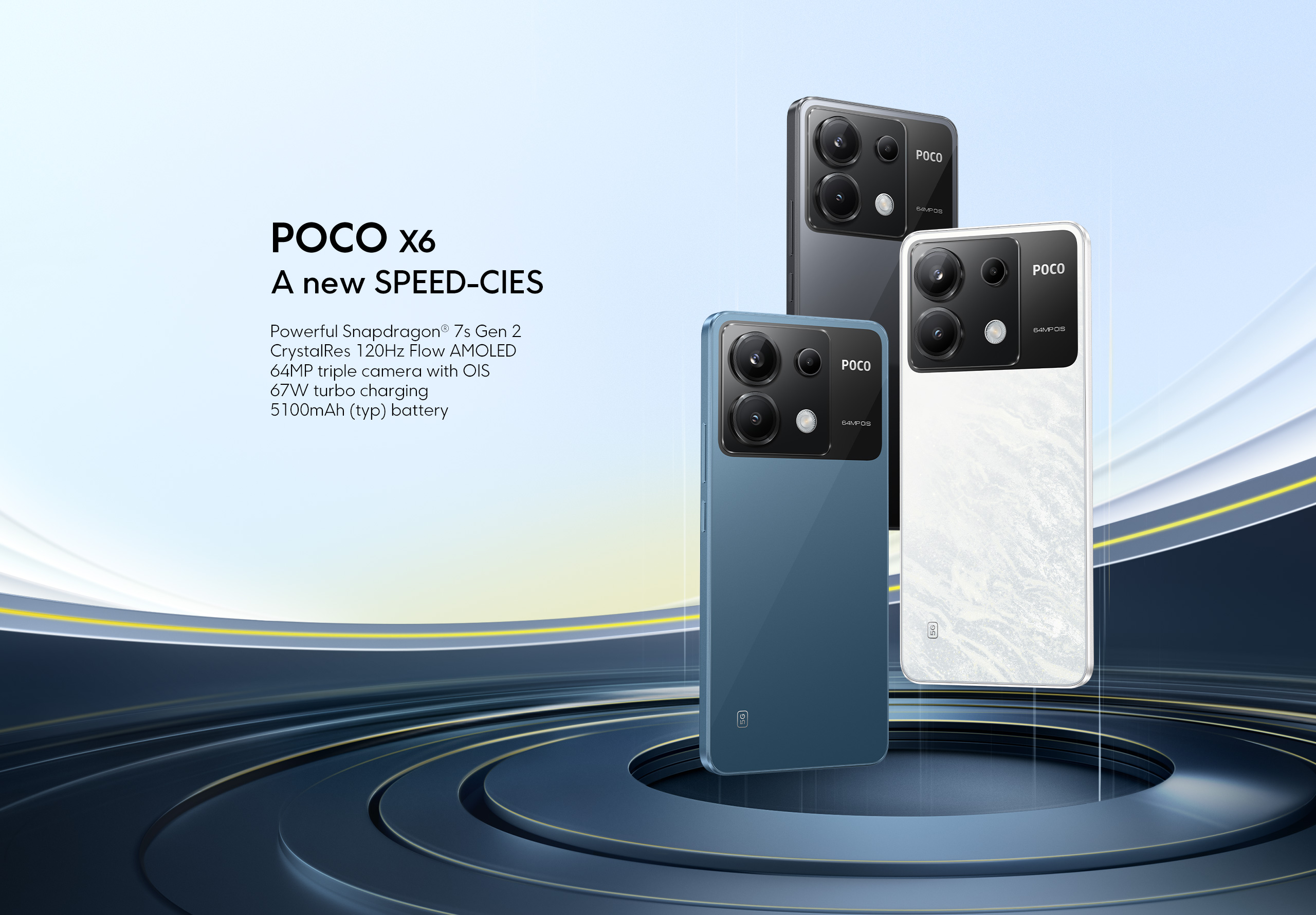 POCO X6 5G powered by Snapdragon® 7s Gen 2 8+256G/12+256G/12+512G ...