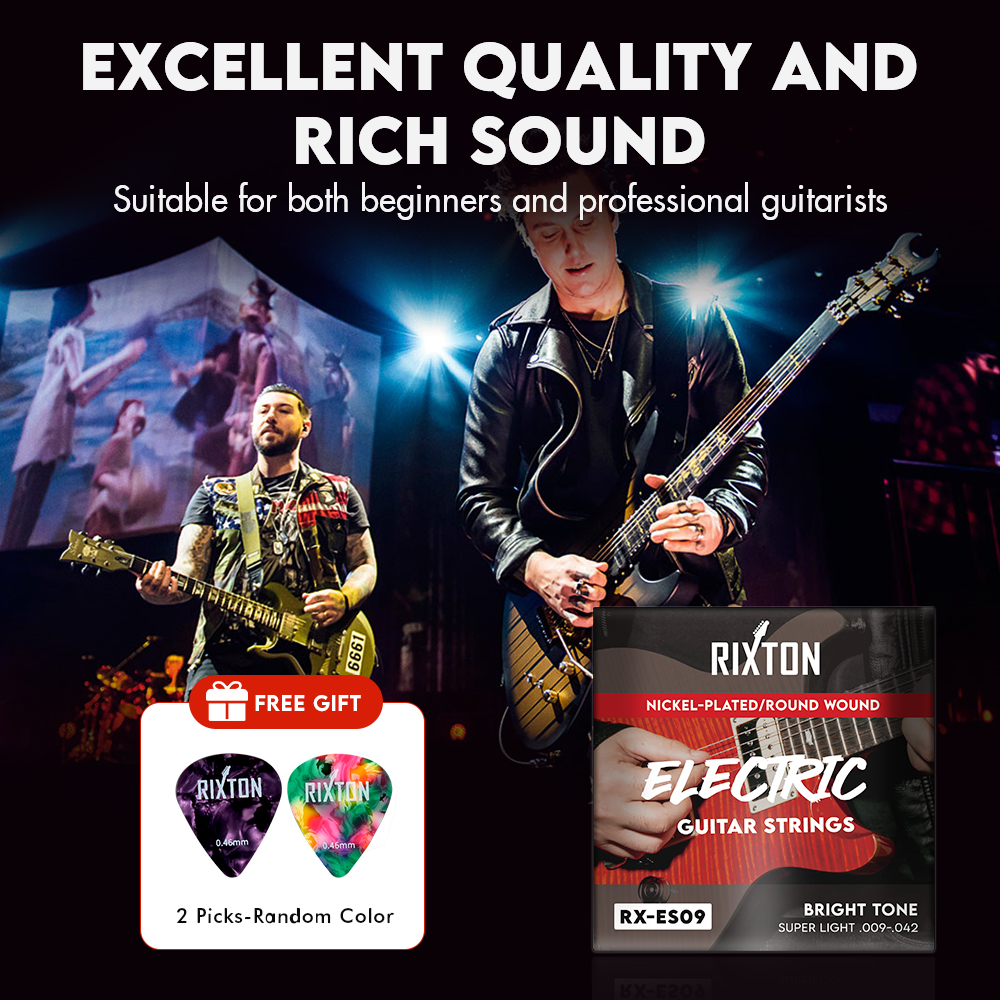 RIXTON Electric Guitar Strings Regular Top 10-46 Strings Suitable both ...