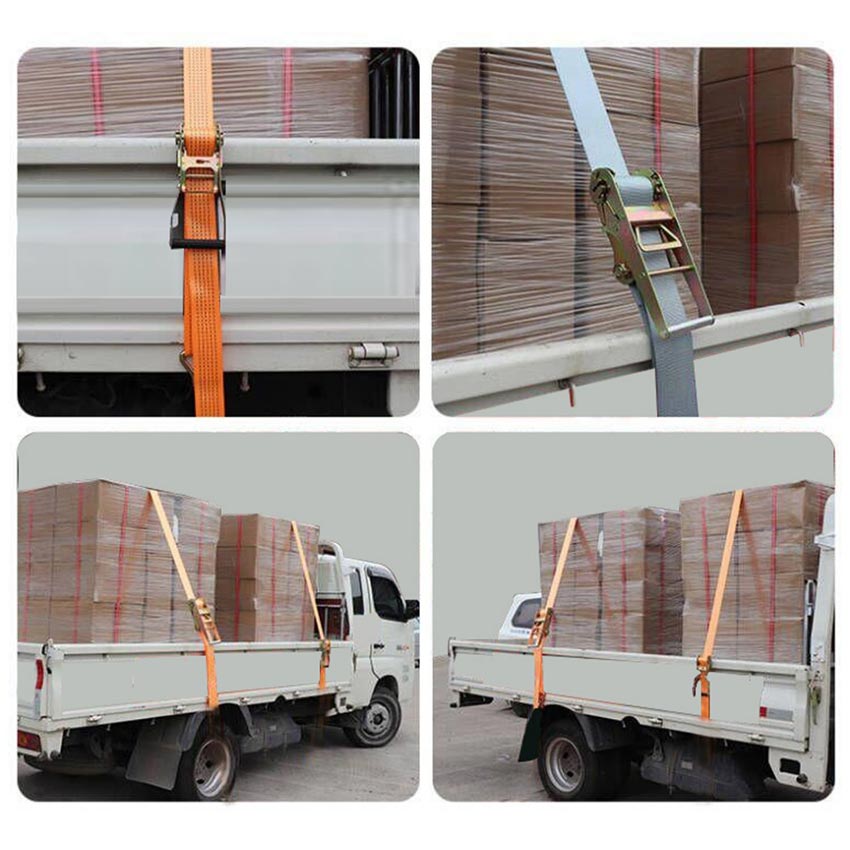 10M Heavy Duty Bundling Belt Adjustable Ratchet Cargo Tie-Down Strap ...