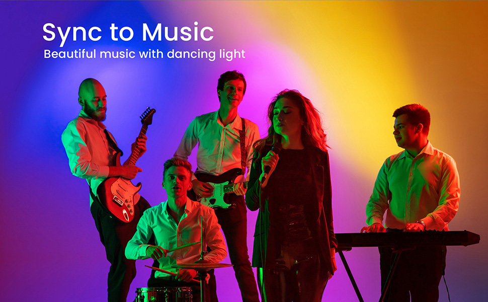 Inplay Bluetooth LED Strip Lights Music Sync RGB Color Switch With ...