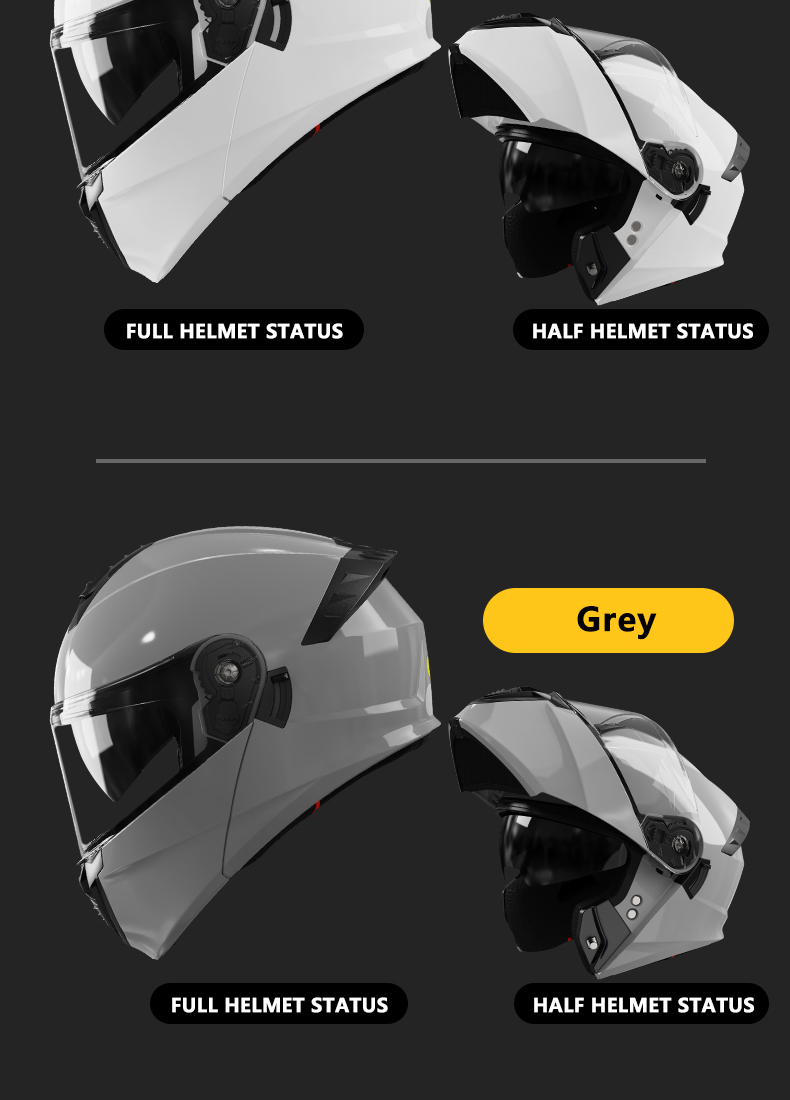 AXK 900 Motorcycle Helmet Modular Helmet Open Half Face Helmet Off Road ...