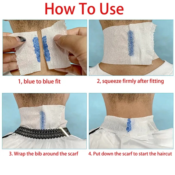 5 Rolls Neck Tissue Paper Ruffles for Salons and Barbershop | Shopee ...