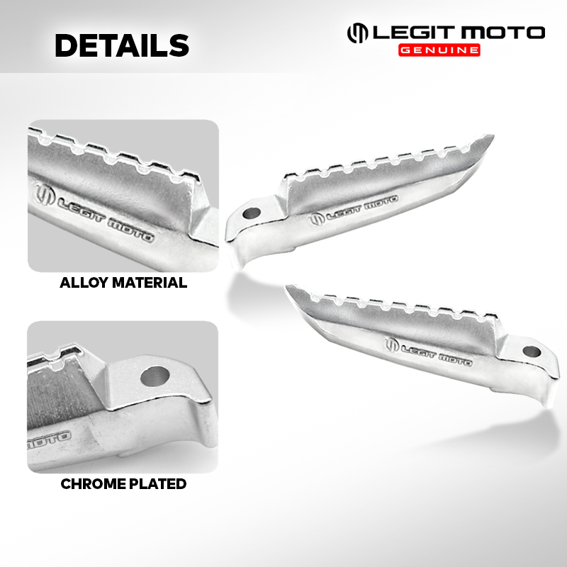 LEGITMOTO YAMAHA NMAX V2 ALLOY REAR FOOTREST ASSY FOOTPEG WITH BRACKET ...