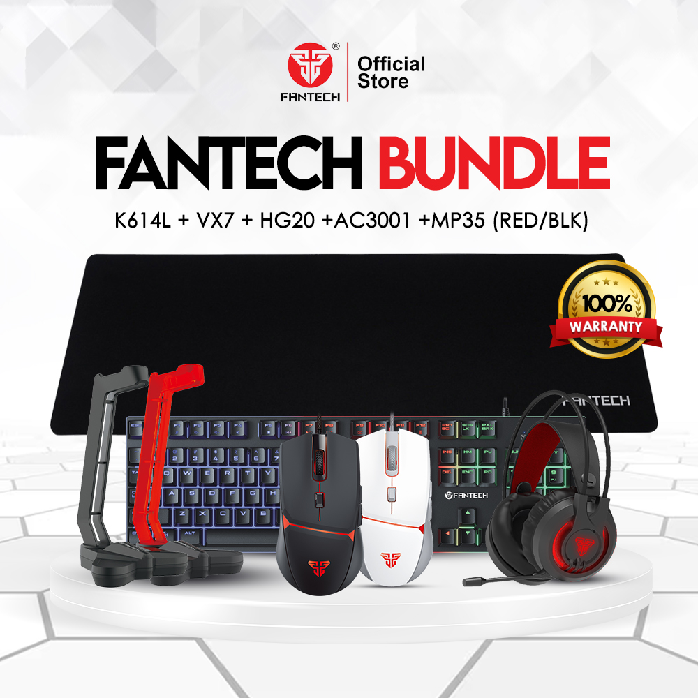 Fantech 5in1 Gaming Set K614L Keyboard VX7 Mouse HG20 Headphone AC3001 ...
