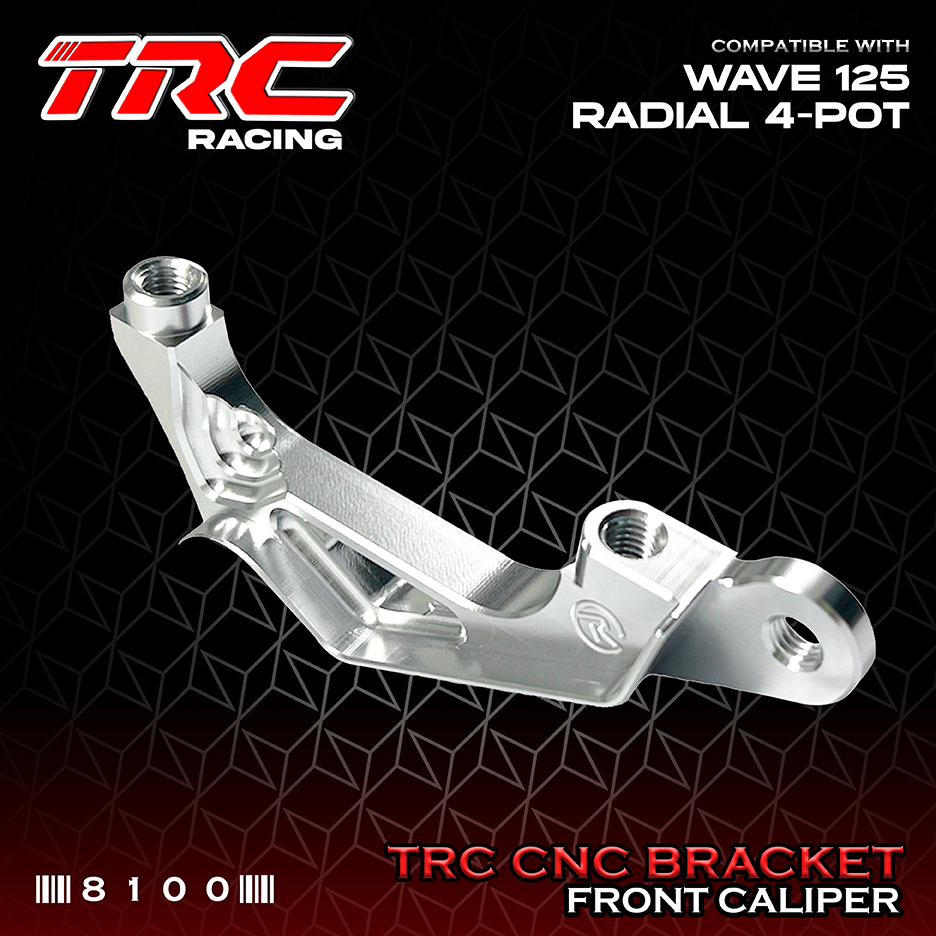 TRC RACING 4POT FRONT RADIAL CALIPER BRACKET (220MM DISC) FOR WAVE125 ...