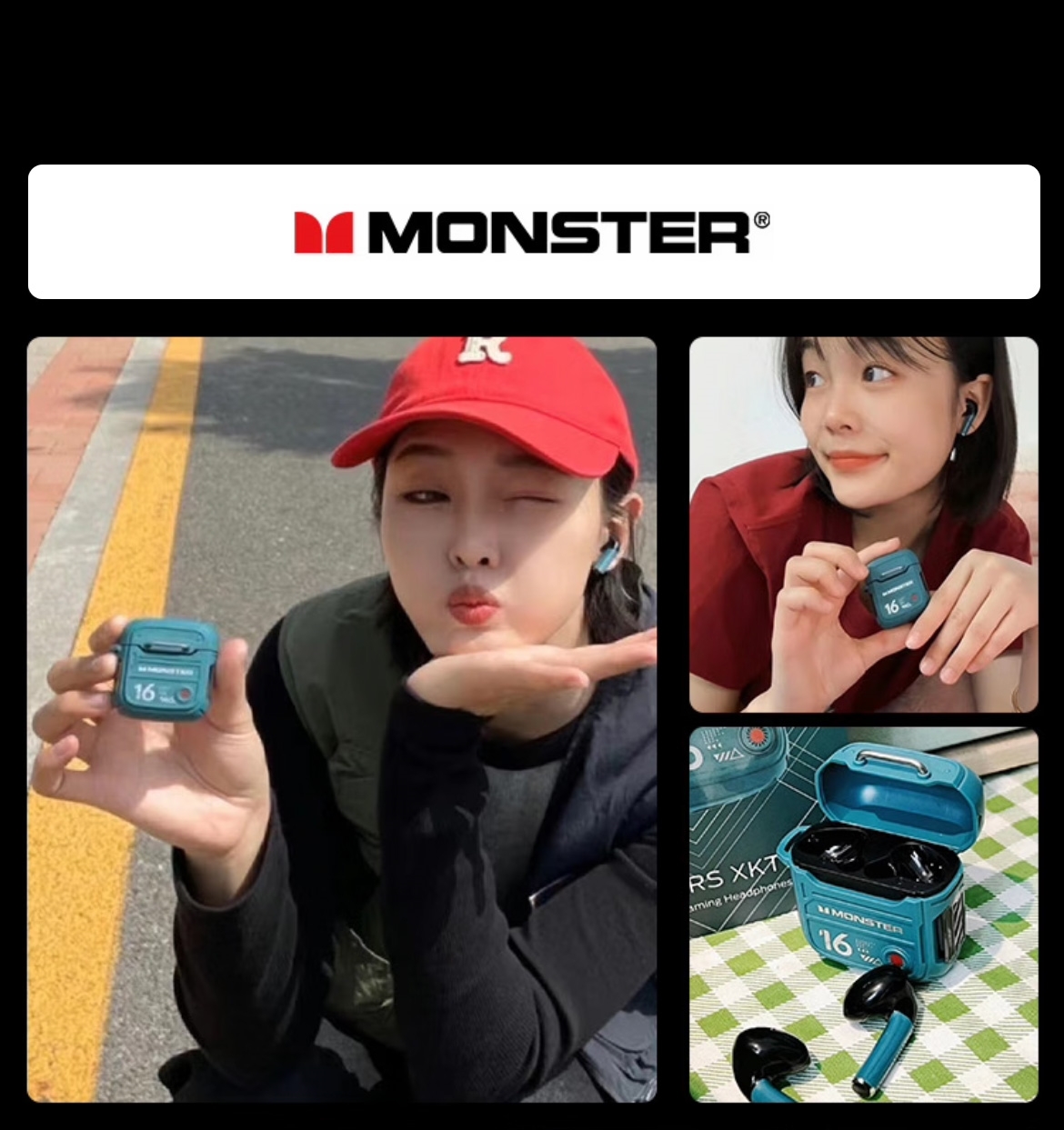 Monster XKT16 TWS Earphones Bluetooth Wireless Earbuds Noise ...