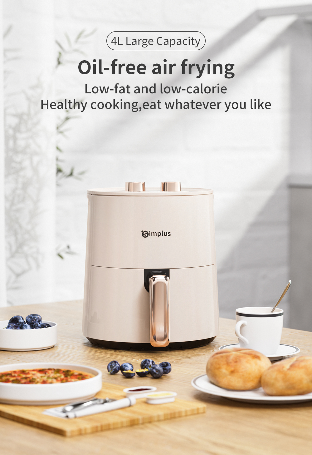 Simplus Air Fryer 4L/5L Multi-functional Fryer Electric Oven Oil Free ...