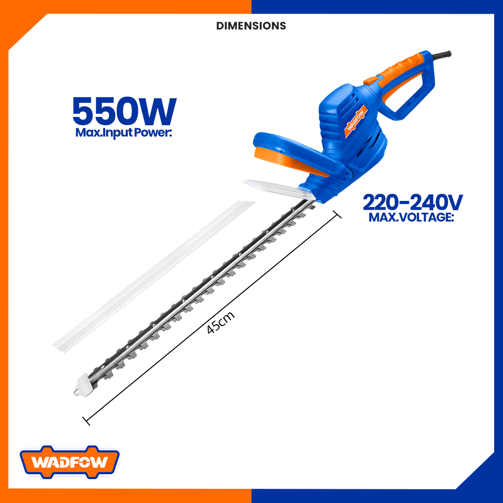 Wadfow Hedge Trimmer with Rotatable Handle 550watts | Shopee Philippines