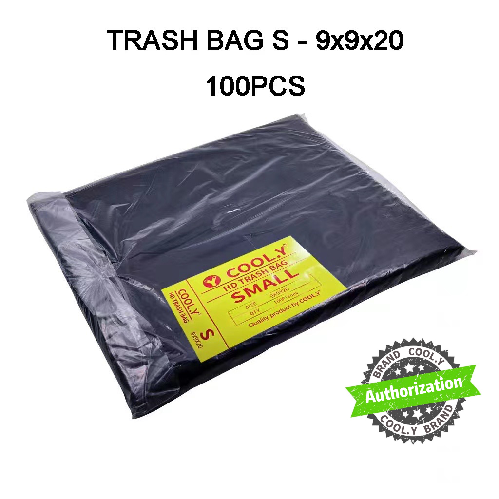 Garbage Bag COOL.Y Trash Bag 100pcs Thick Plastic Bag(S, M, L, XL, XXL ...